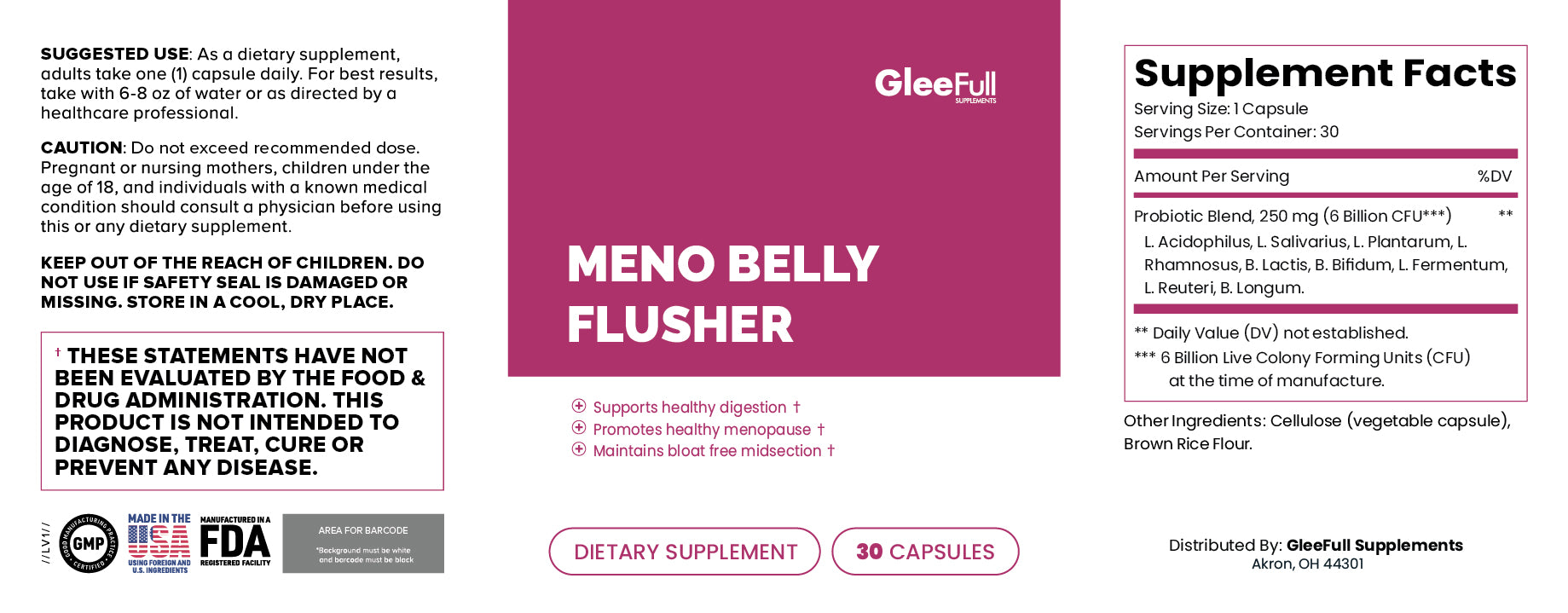Meno Belly Flusher – Gleefull Supplements